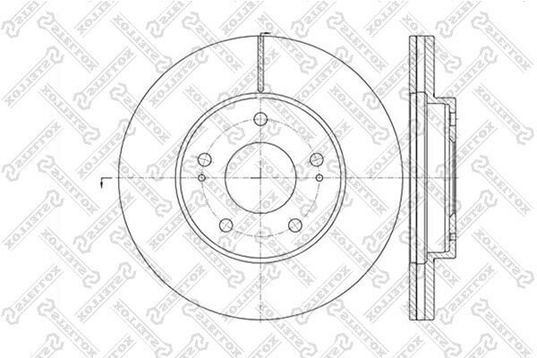 Диск тормозной передний STELLOX 6020-3034V-SX Mitsubishi Space Runner 2.0, 2.0gsi 99>, Space Wagon 2.4gdi 98>