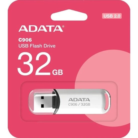 USB флешка Adata C906 32Gb white USB 2.0
