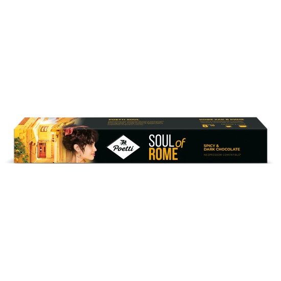 Кофе в капсулах Poetti SOUL OF ROME для системы Nespresso 10 капсул