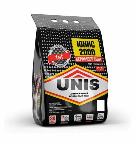 Клей для плитки С1T Unis 2000 5 кг