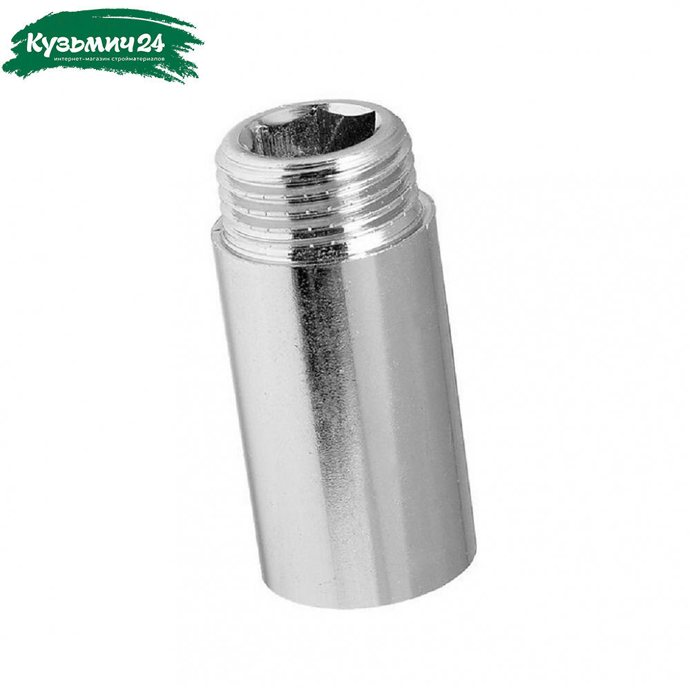 Гайка удлинительная TST 1" х 20 мм, TST.180.0520, для соединения участков трубопровода, хром