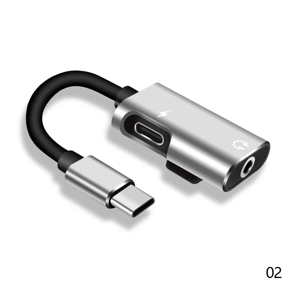 Адаптер USB Type-C на 3.5 мм Silver