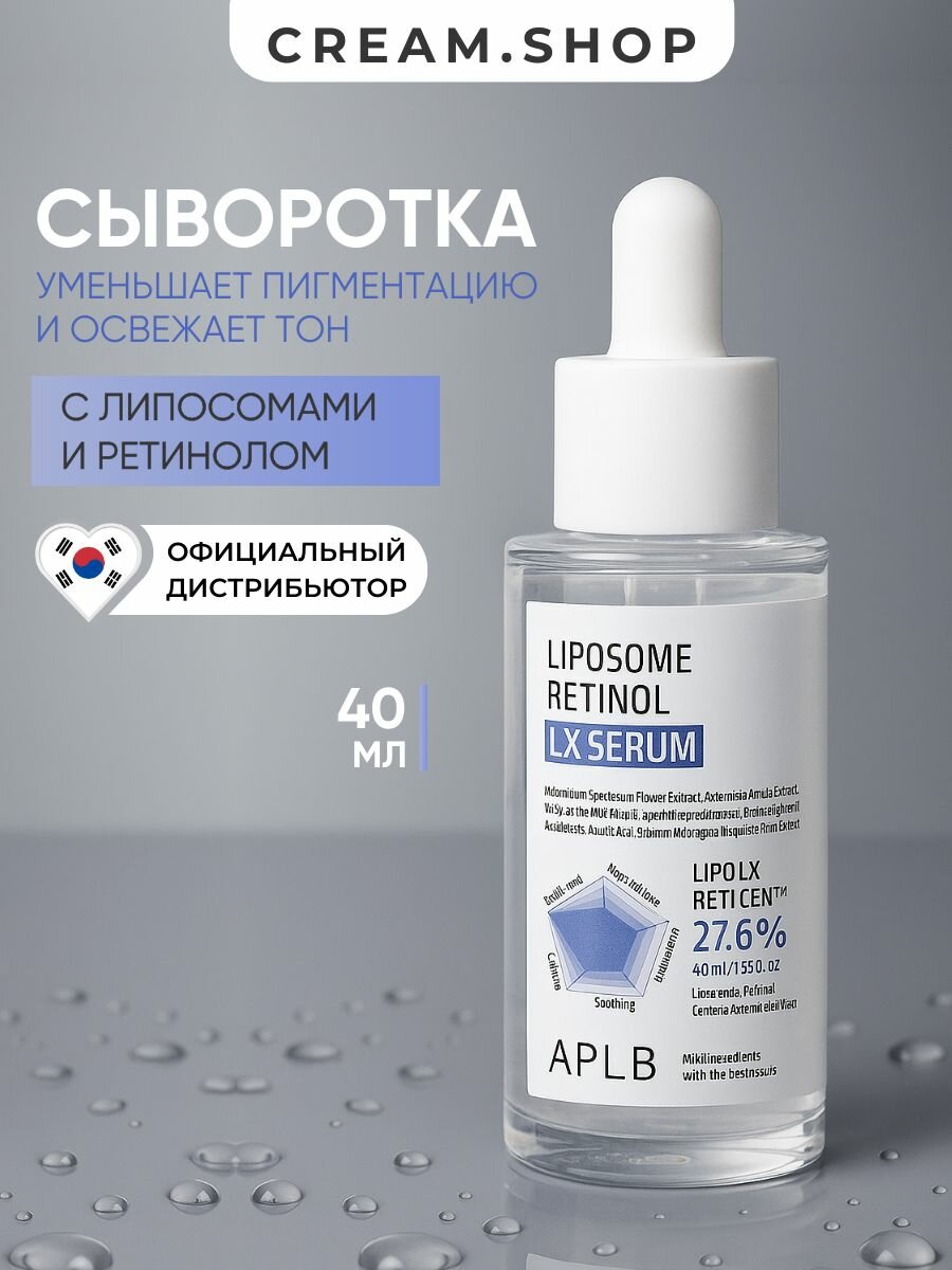 Сыворотка с липосомами и ретинолом APLB Liposome Retinol LX Serum 40 мл