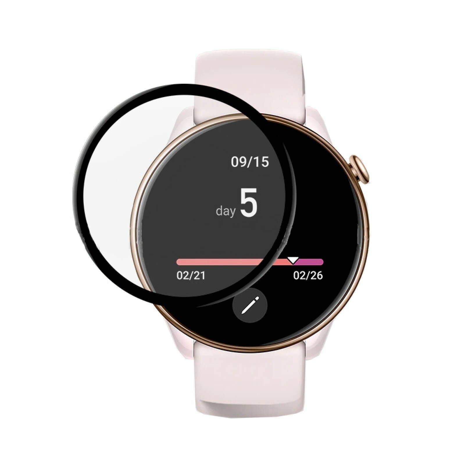 Защитная пленка MyPads Tape для умных часов Amazfit GTR mini A2174 глянцевая