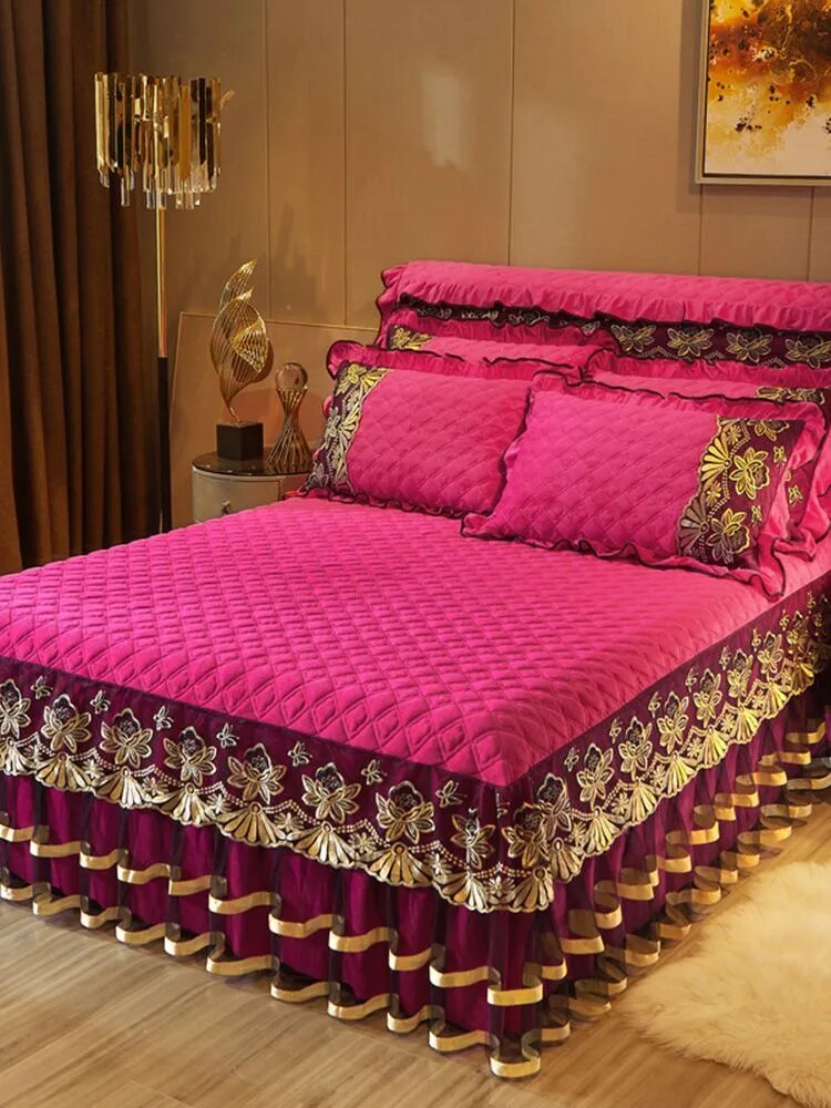 Покрывало European velvet bedspreads, Бархат с размерами: 200 см х 220 см