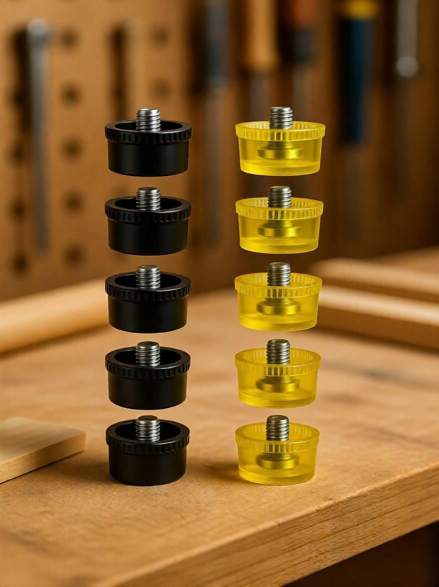 Заменяемые резиновые ударные наконечники для пластикового молотка, 30mm