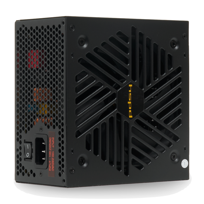 Блок питания Power Supply HSPD, 750W 80+ Gold (ATX, 3.1, PCIe 5.1, Full modular, 1x24(20+4)pin 600mm, 2xCPU 8(4+4)pin 700mm, 2xPCIe*2 8(6+2)pin 550+150mm, 1x12V(2x6) 12+4pin 600W 550mm 2xSATA*3 500+150+150mm, 1xMOLEX4pin*3+FDD 500+150+150+150mm , Active