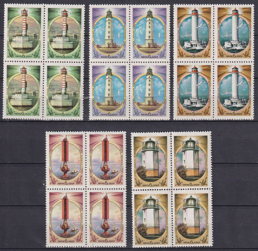 Почтовые марки СССР 1982г. "Маяки Черного и Азовского морей" Маяки MNH
