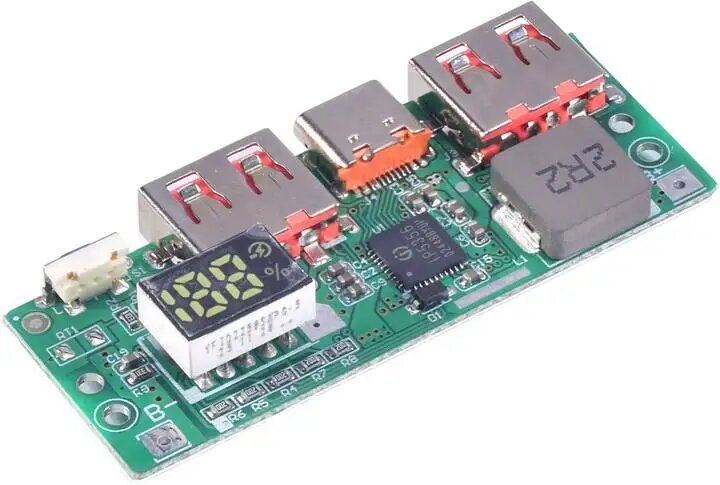 Аккумулятор 5В 3А с цифровым дисплеем IP5356