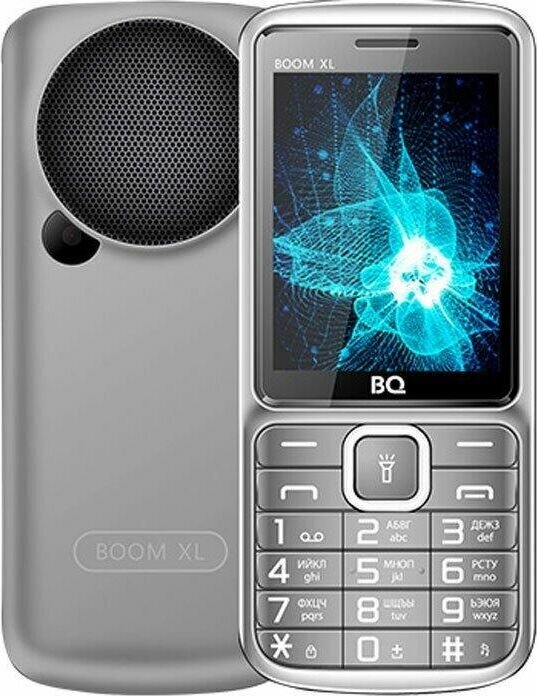 Мобильный кнопочный телефон BQ 2810 Boom XL, серый