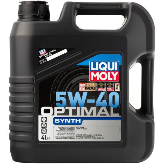 Моторное масло Liqui Moly Optimal Synth 5W-40 HC-синтетическое 4 л