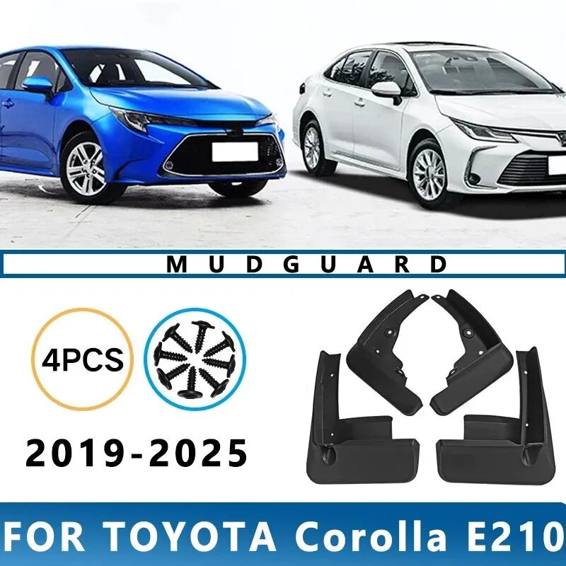 Брызговики, арт. TOYOTA Corolla E210 2019-2025 2020 2021 2022 Брызговики передние и задние крылья автомобильные аксессуары