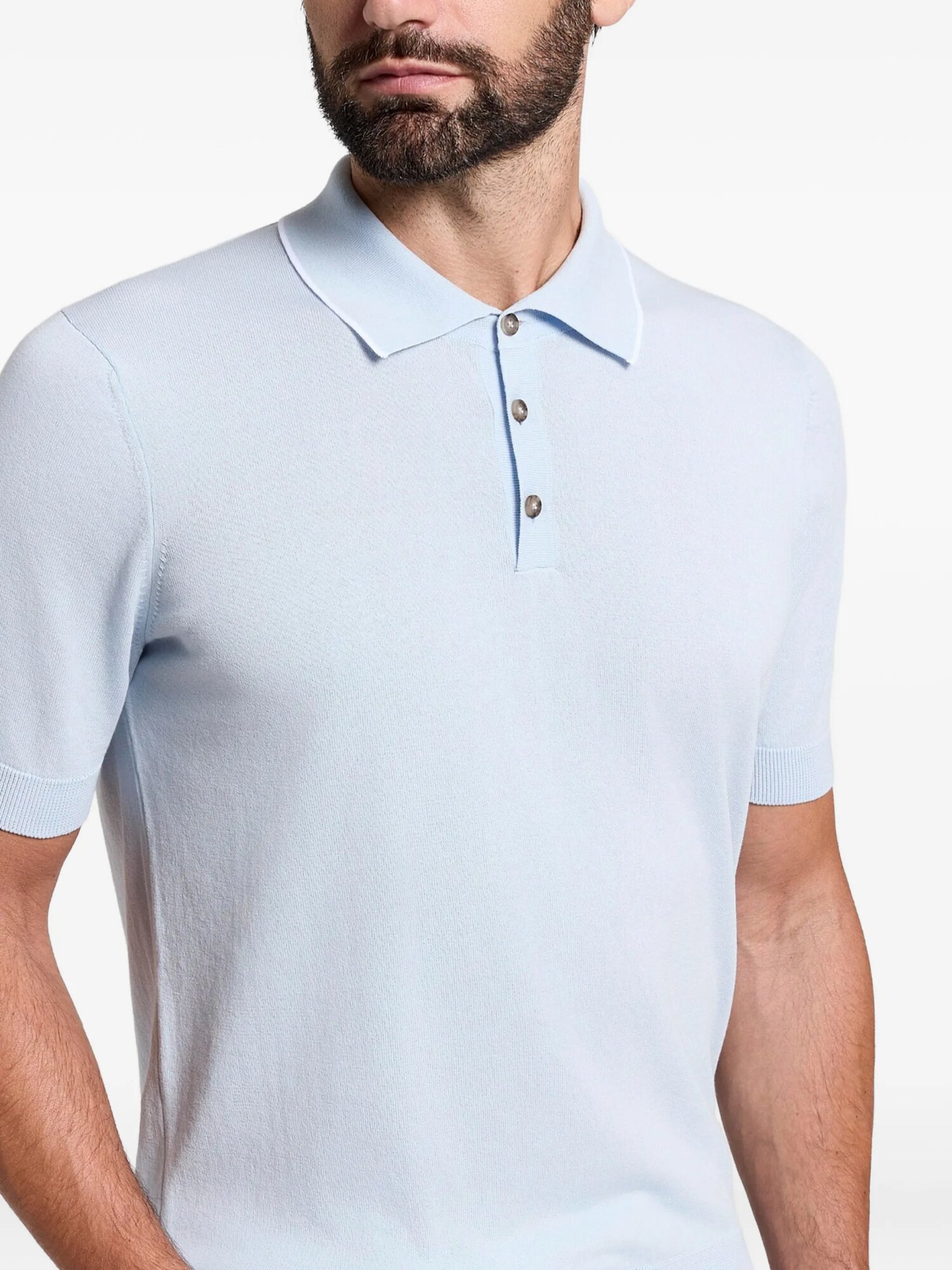 Рубашка PESERICO Buttoned polo, размер 54, blue — фото 1