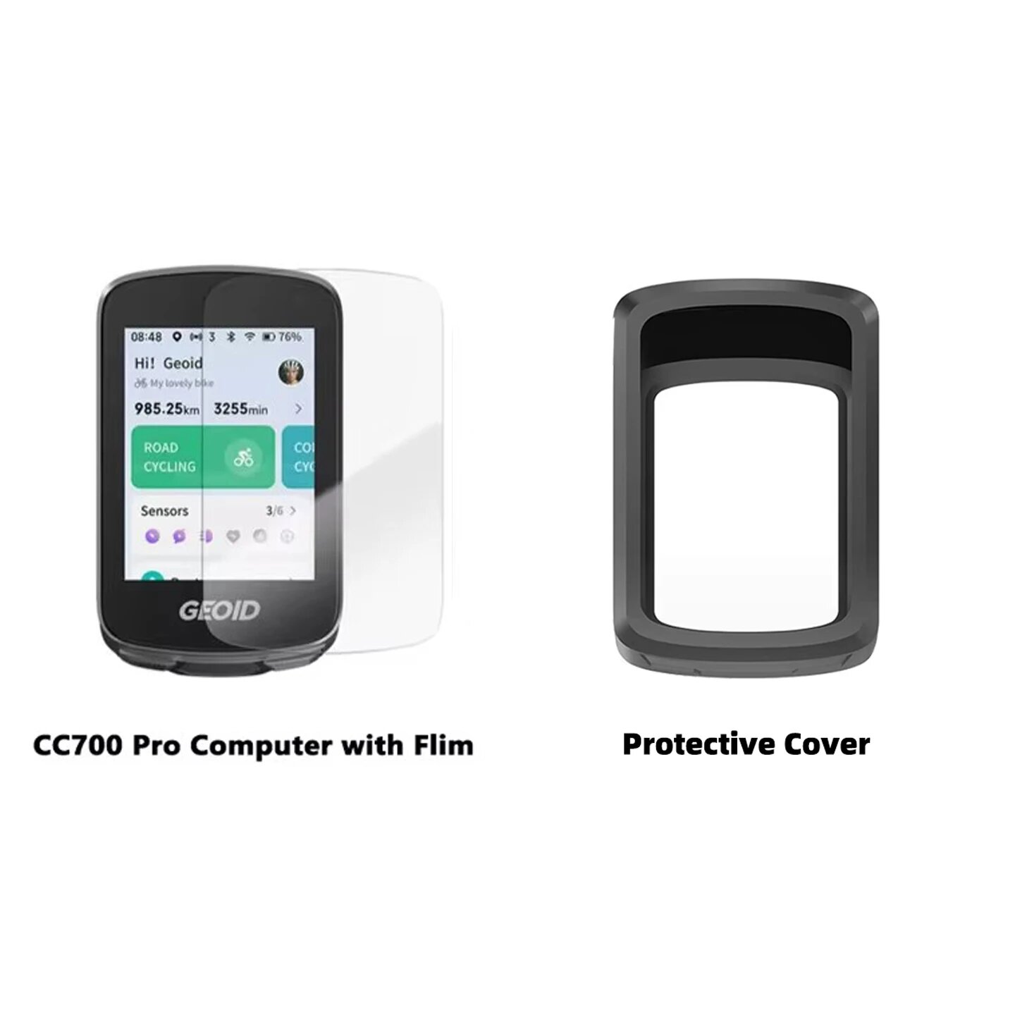 Велокомпьютер GEOID CC700 Pro с защитой и пленкой