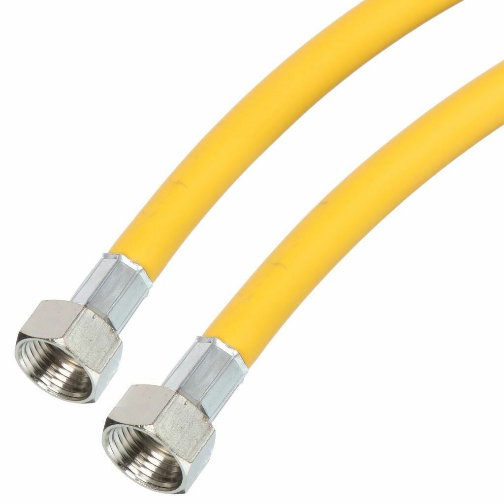 Гибкая подводка Tuboflex 1/2" x 1.5 м, гайка-гайка (г-г), шланг ПВХ под газовую плиту, котел а также колонку