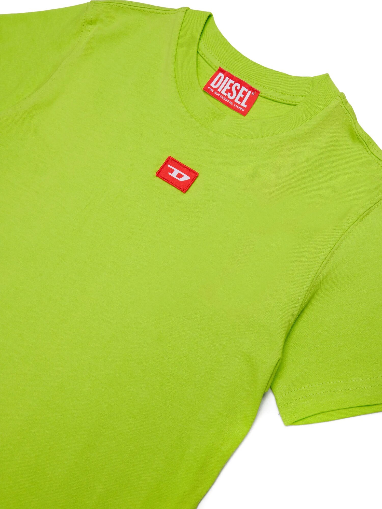 Футболка DIESEL Patch short-sleeve T-shirt, размер 16 лет, зеленый, — фото 1