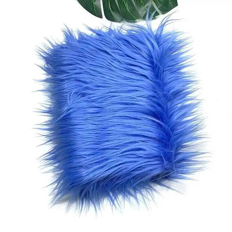 Sewbato искусственный мех ткань 25x45 см Синий, 35
