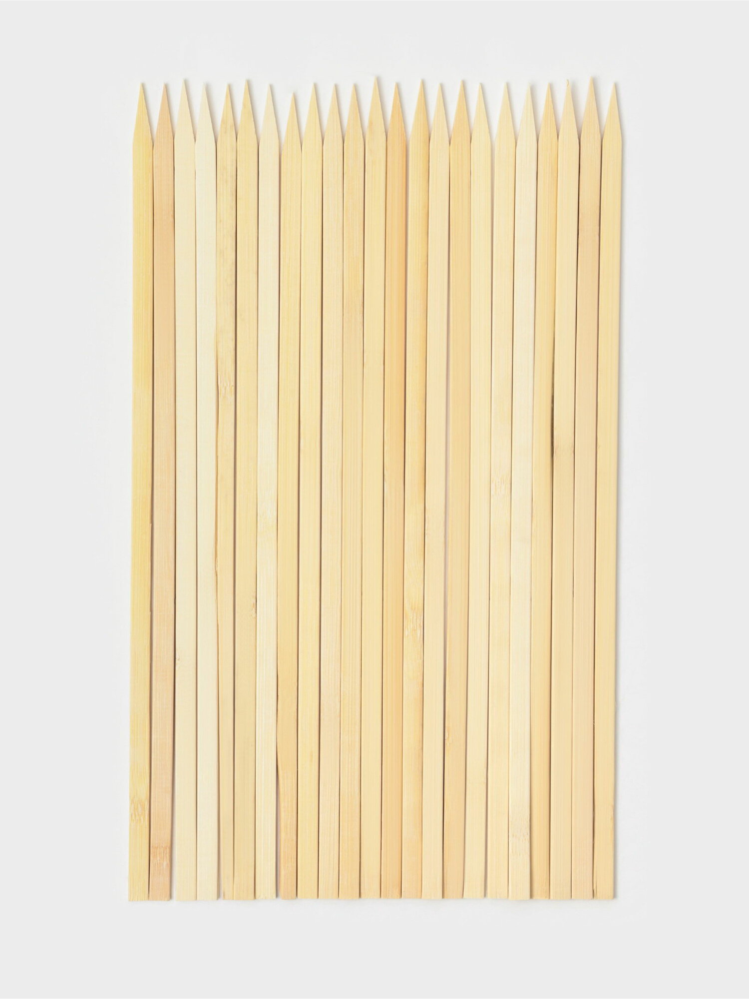 Шампуры 35 см, набор 25 шт, бамбук, цвет: бежевый, размер упаковки: 9.5 x 1.5 x 35.5 см.