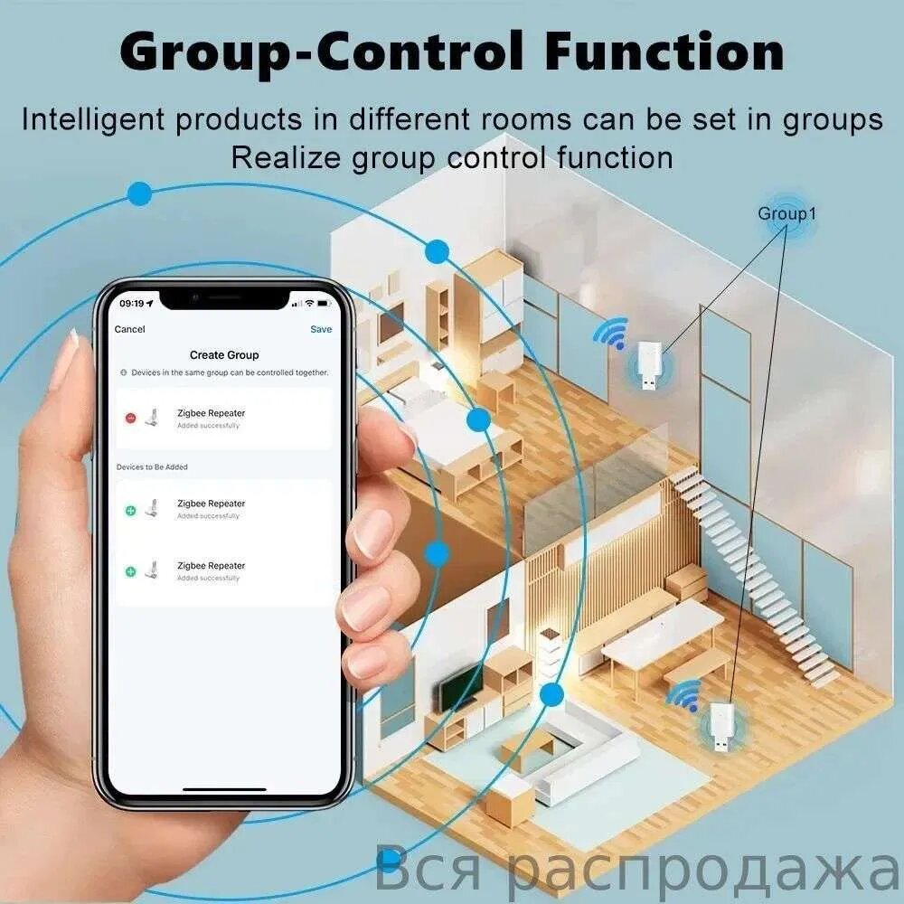 ZigBee Repeater, Zigbee 2mqtt, Home Assistant, eWeLink, USB, Датчик умного дома, 1 шт, Белый, Китай — фото 1
