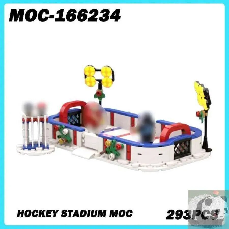 MOC-166234 Хоккейный стадион конструктор 293 деталей для детей
