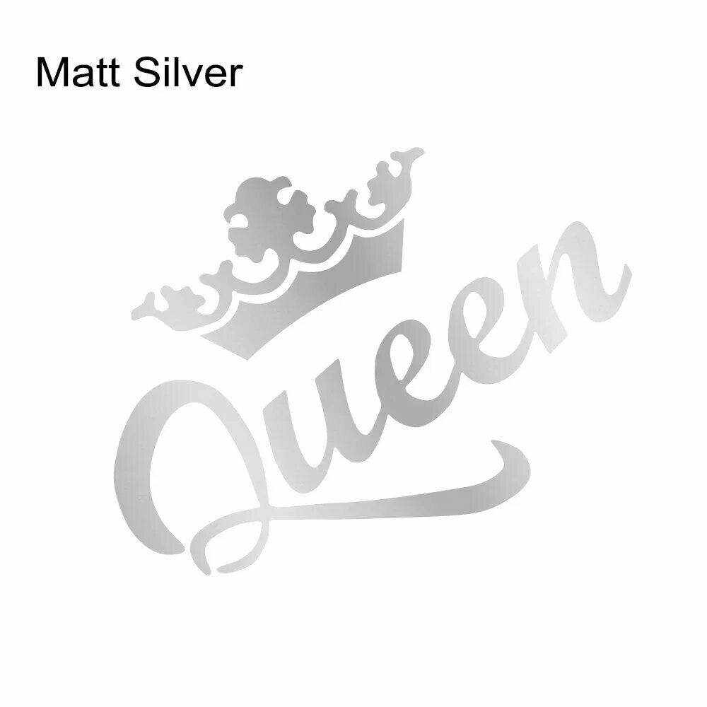 Наклейка "Queen" Matt Silver, 28x20.2cm