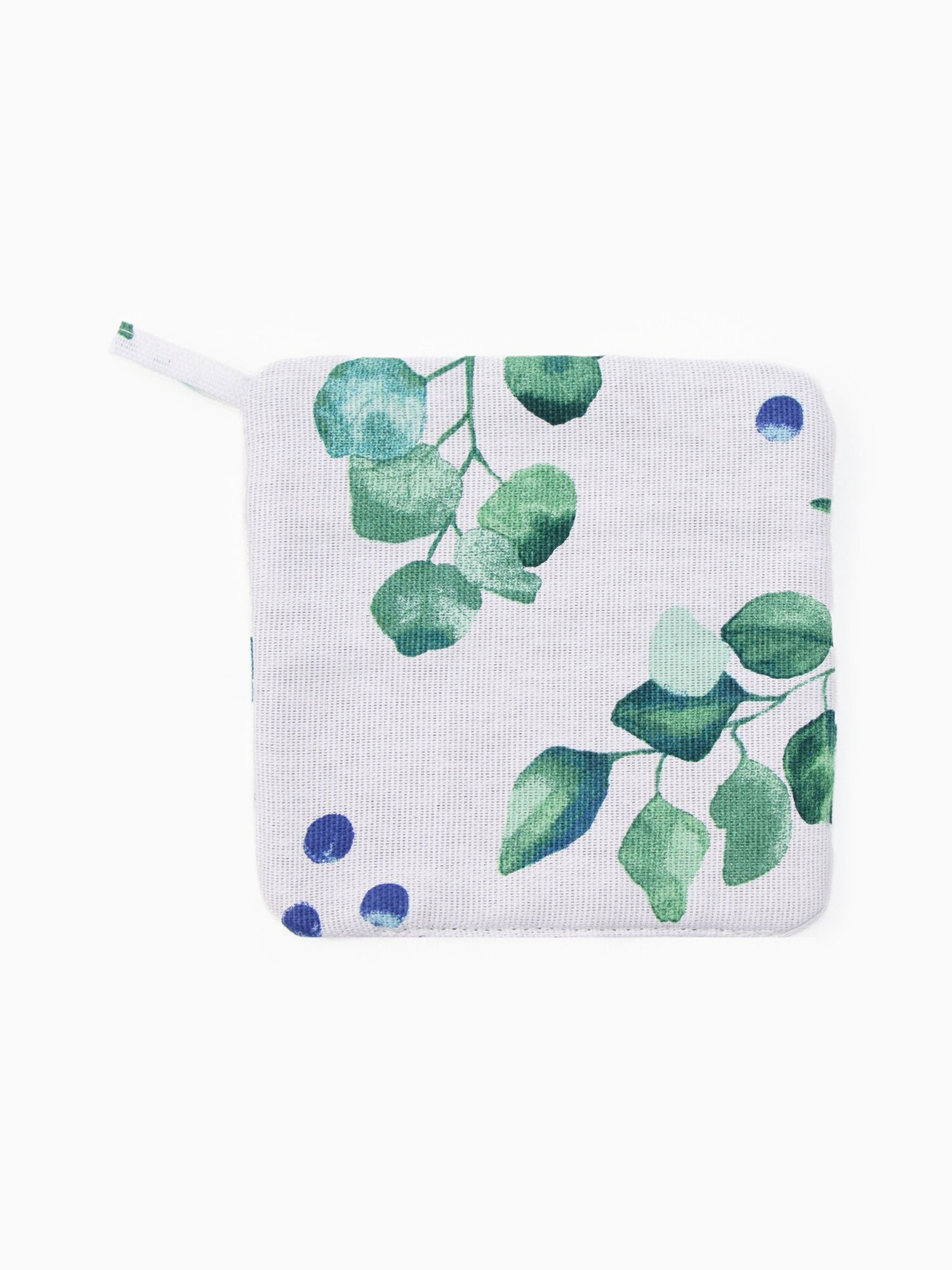 Прихватка "Доляна" Eucalyptus 19х19см,100%хл, рогожка 164 гр/м2