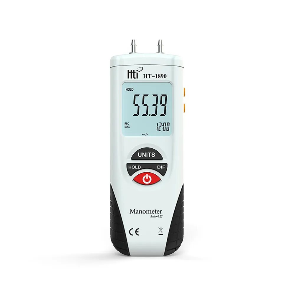 Hti LCD Mini Digital Manometer Дифференциальный манометр Измеритель давления