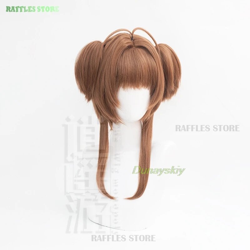 WICCON Косплей костюм Сакура из Cardcaptor Sakura L, wig