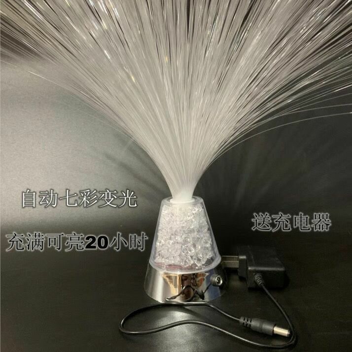 Светодиодный ночник с эффектом звездного неба из оптоволокна, разноцветные огни для праздников, спальни, комнаты, звездный свет, атмосферные кристаллические мигающие огни.