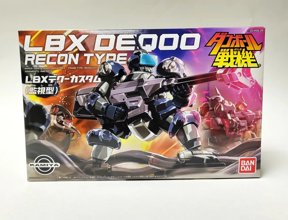Сборная модель LBX DEQOOO Recon Type LBX Декуーカスタム (監視型) Робот из пластика, средняя сложность сборки, для детей 14+