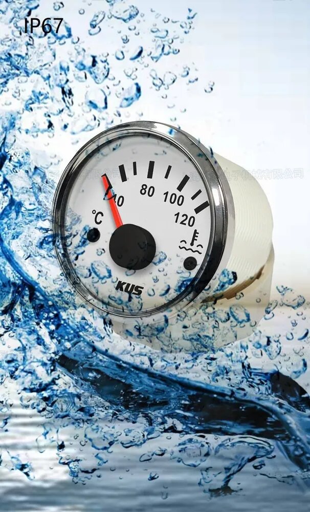 Датчик температуры для лодки KUS Белый 40-120℃ Нержавеющая сталь для лодки — фото 1