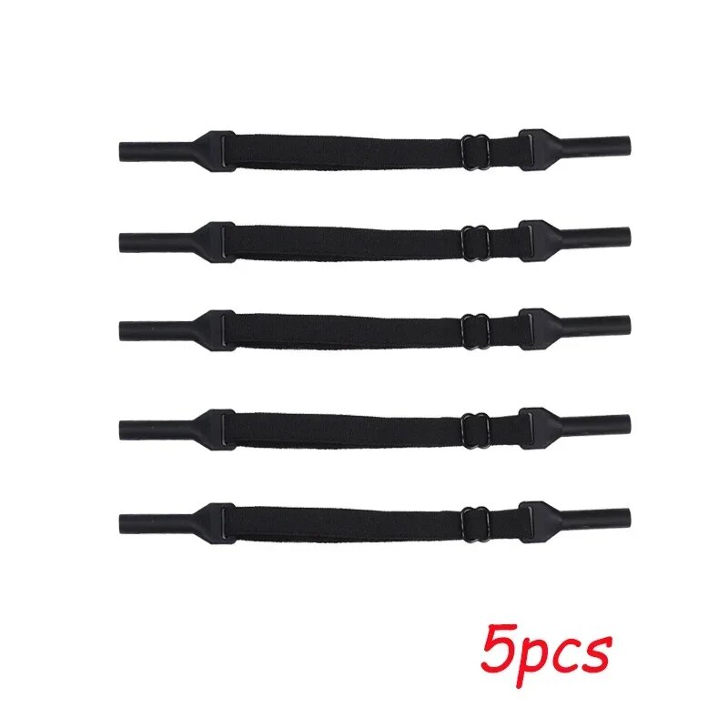 1/5 шт, спортивный ремешок для очков, нескользящий фиксатор, шнур для очков, Черный, 5black