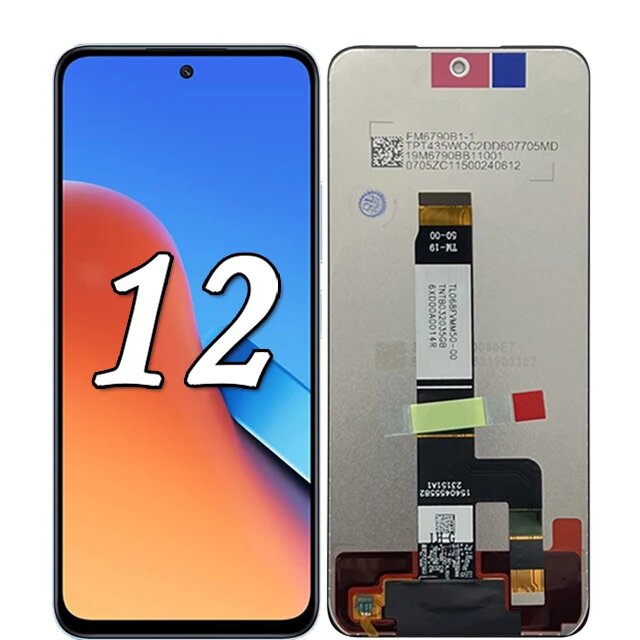 Дисплей для Xiaomi Redmi 12C, ЖК-дисплей, преобразователь сенсорного экрана в сборе для 12 No Frame