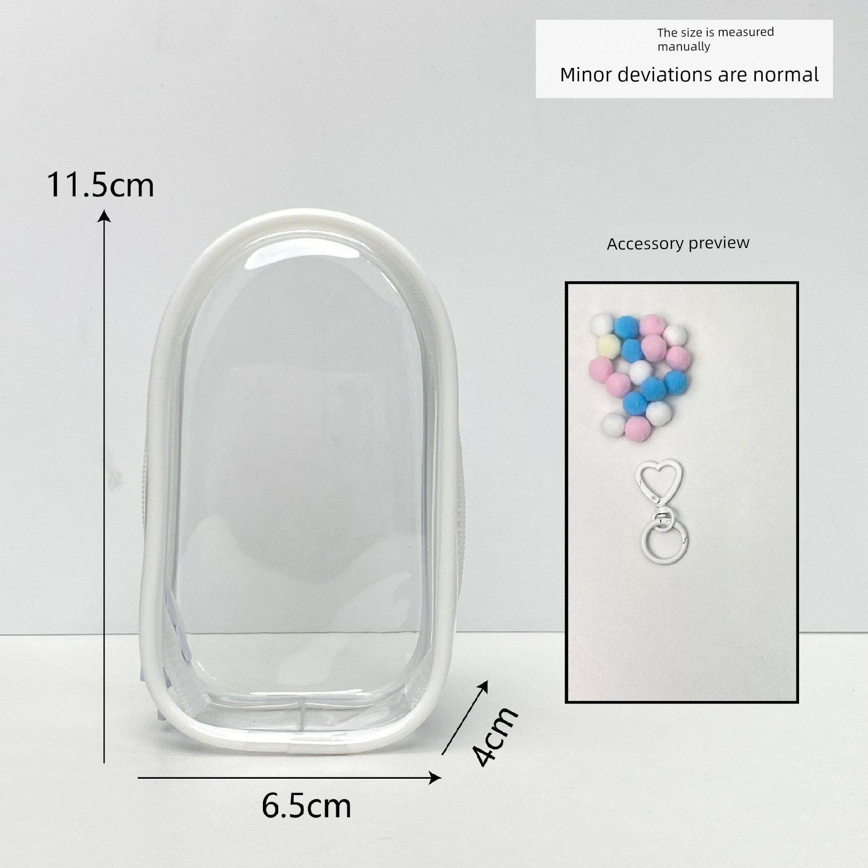Мягкий чехол Labubu Heartbeat 4.0 с крючком и пуговицей, белый