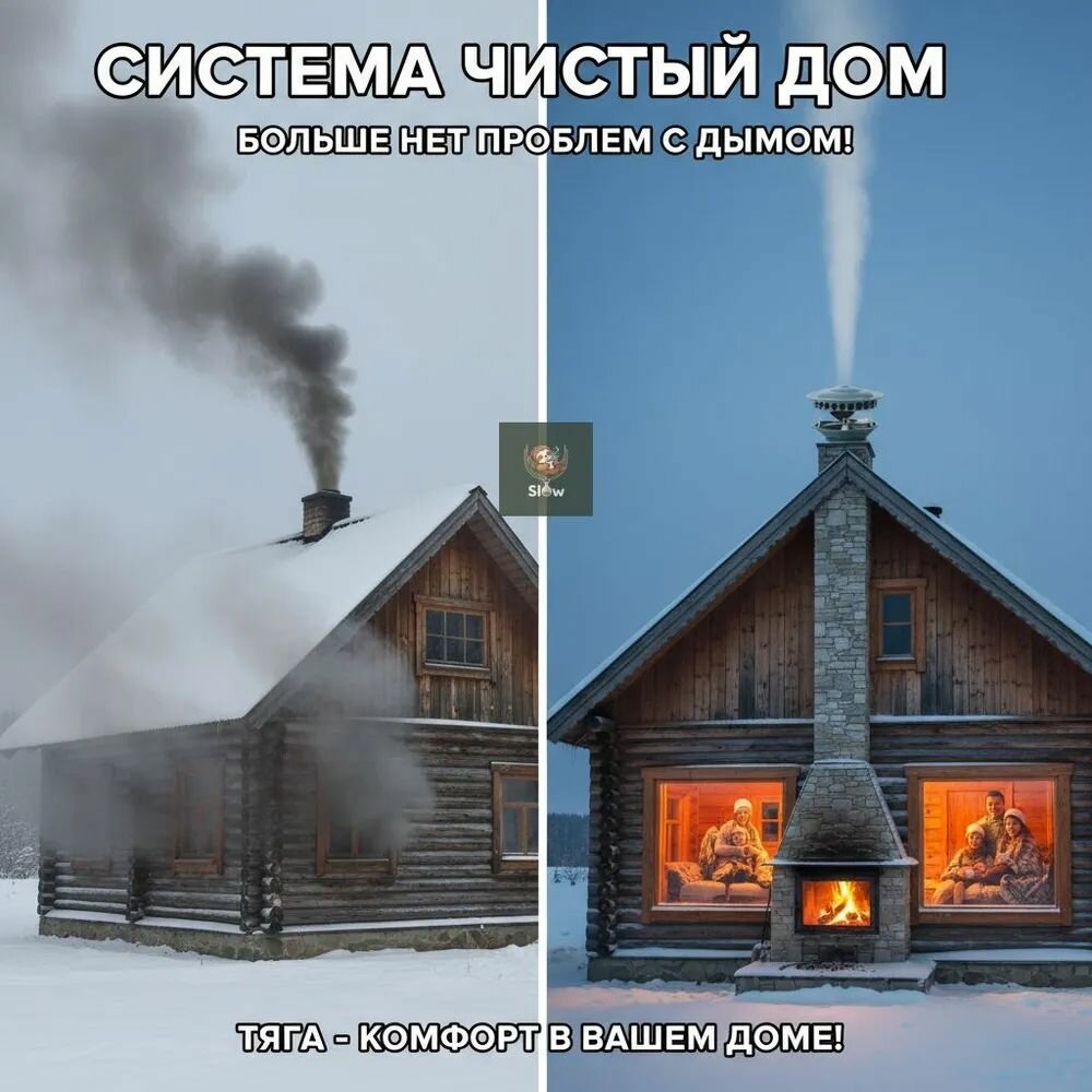 Дымосос для дымохода и камина, Автоматический удалитель дыма, Тягодутьевая машина, Усилитель тяги, Для печи, бани, гаража