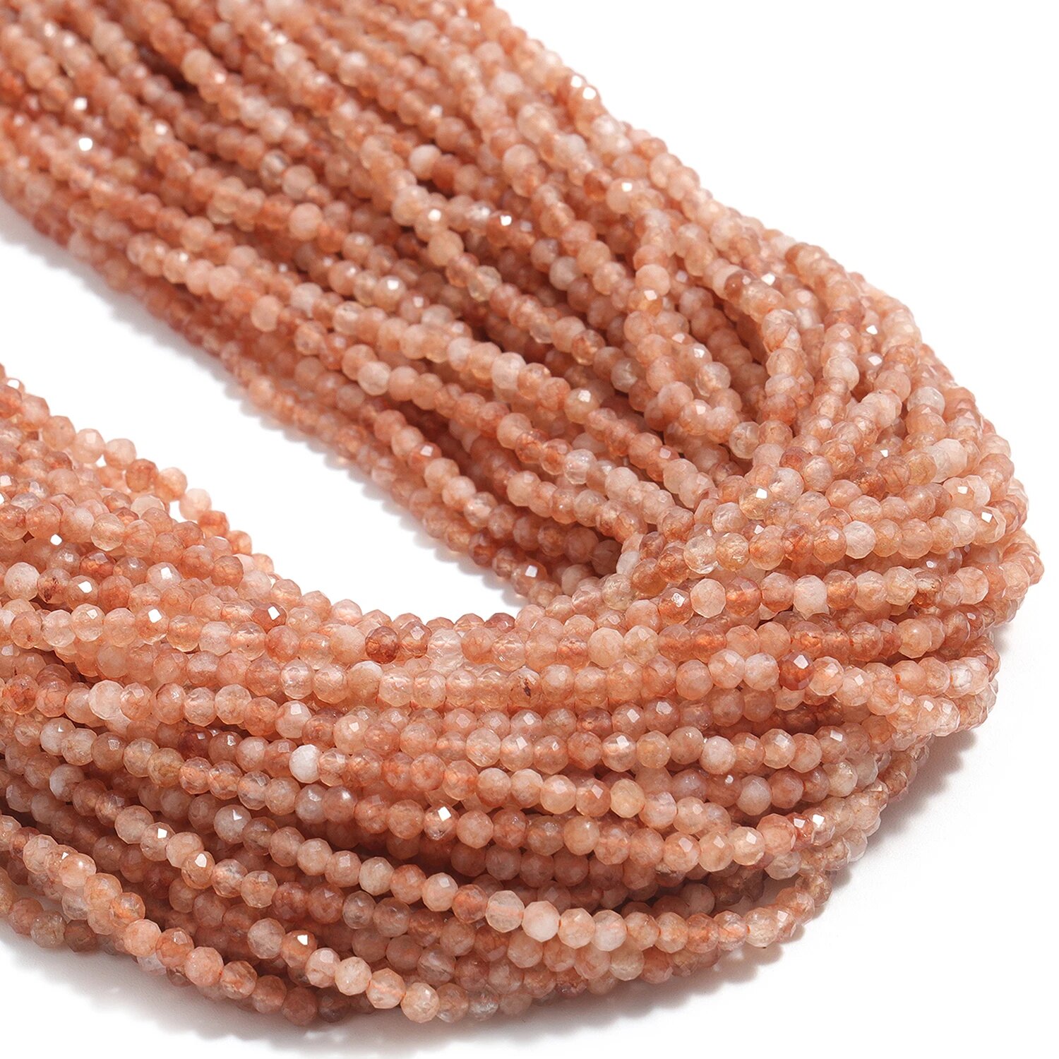 Бусины из натуральных камней nociuciu 2mm about 175pcs, A Sunstone