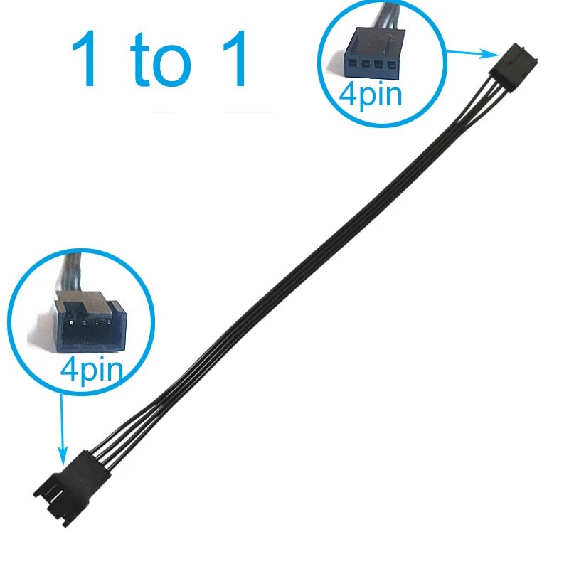 Кабель удлинитель 4pin TAIBAIJIA, 1 to 1