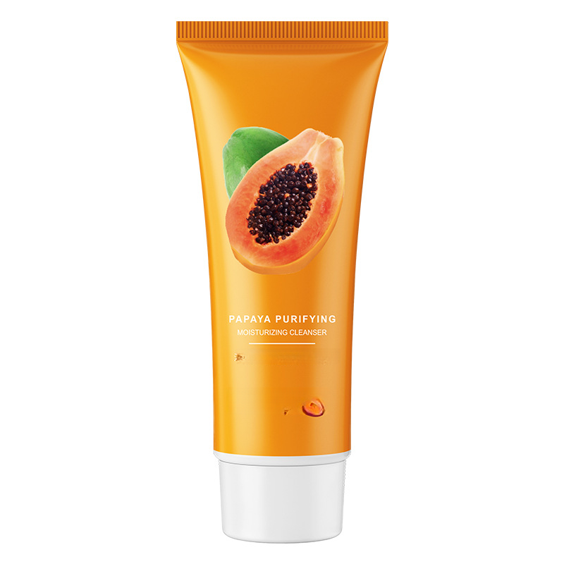 BIOAOUA Молочко для очищения Papaya, Молочко для очищения, Молочко для очищения, Пенное очищение густой пены, Мойка лица увлажняющая увлажняющая, 100 г
