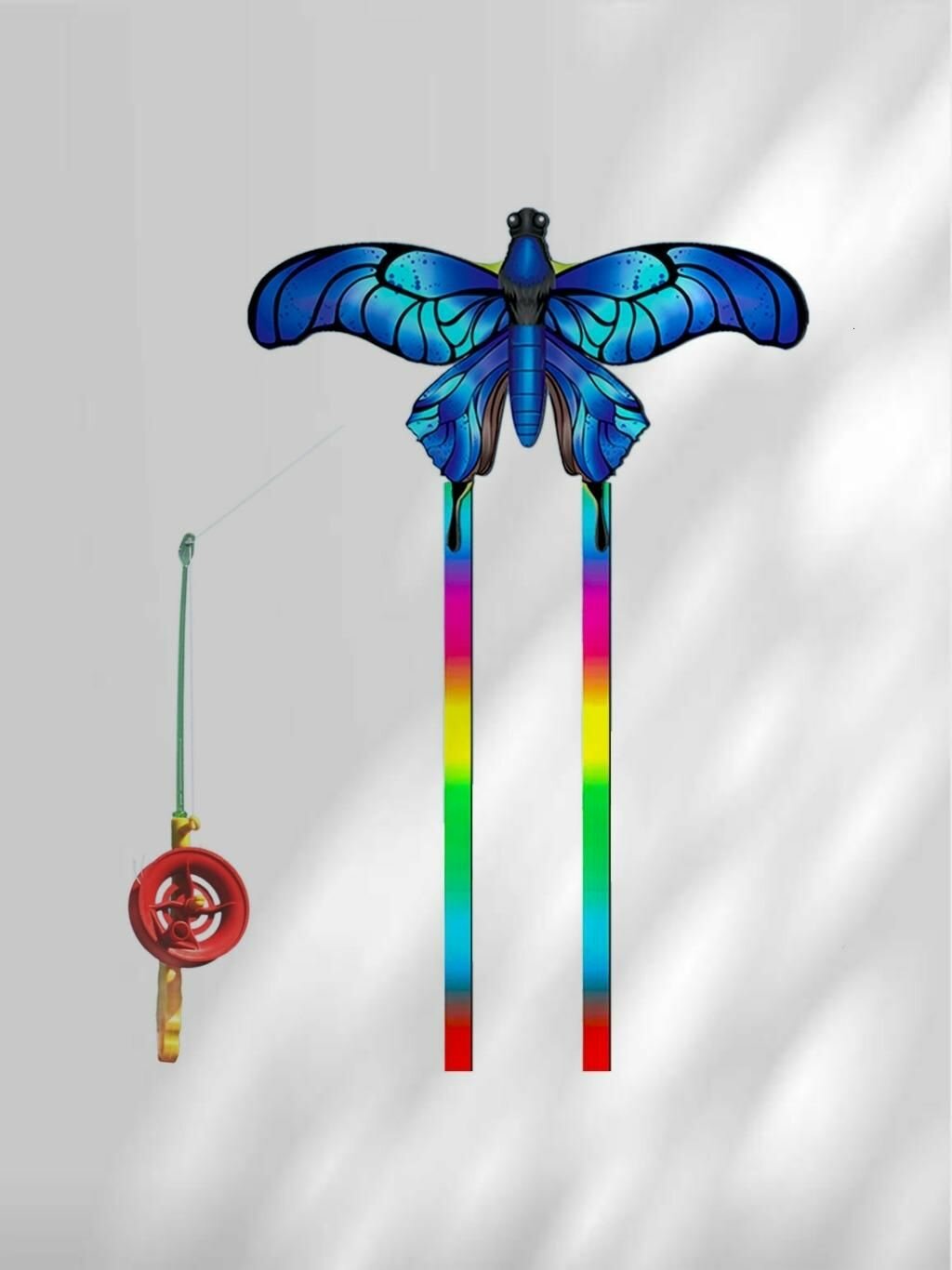 Динамические воздушные змеи для рыбалки, - Голубая бабочка