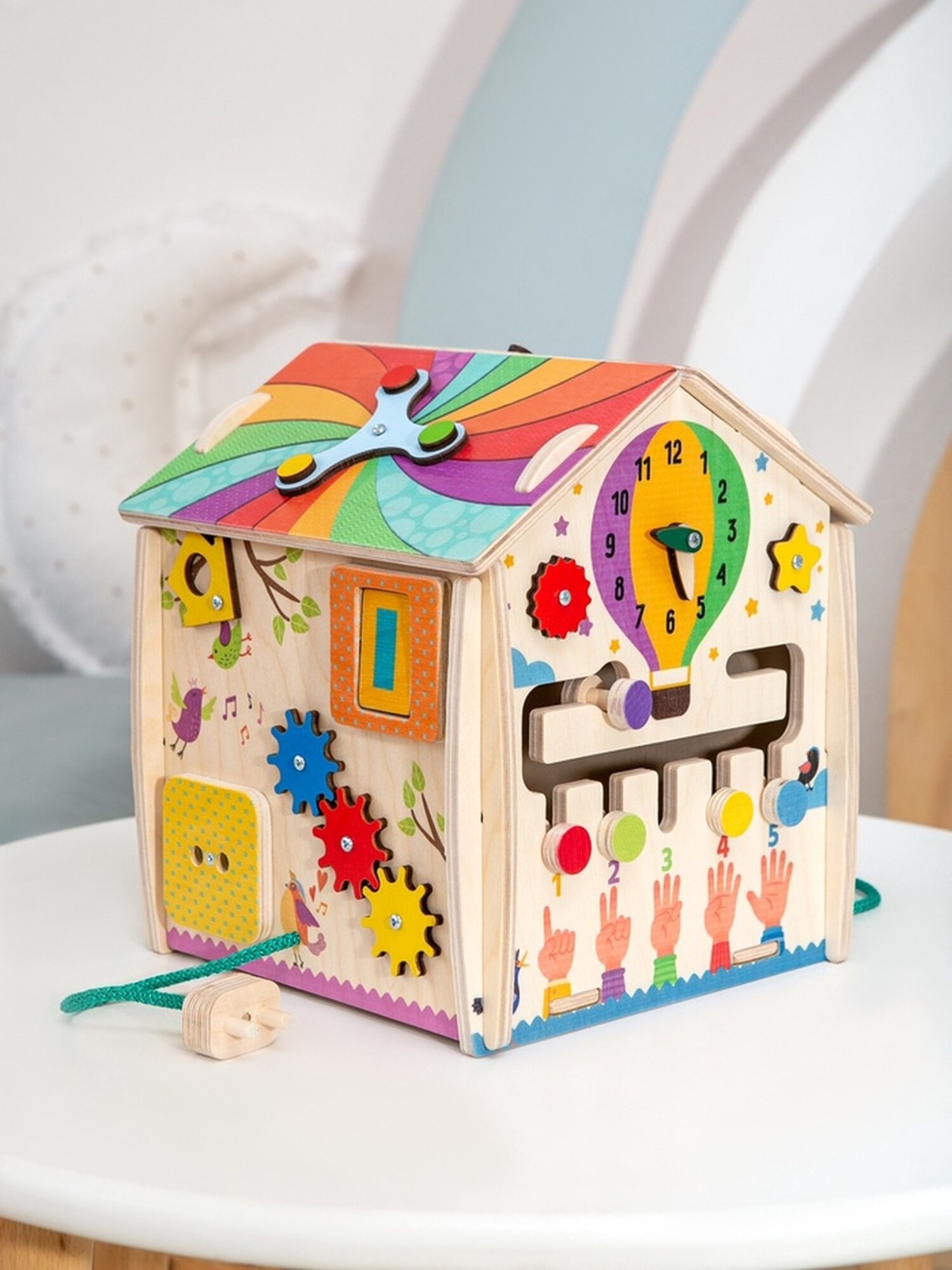 Бизидом MAGWOOD "Весна", дерево, 21x23x21см, от 3 до 5 лет, бежевый