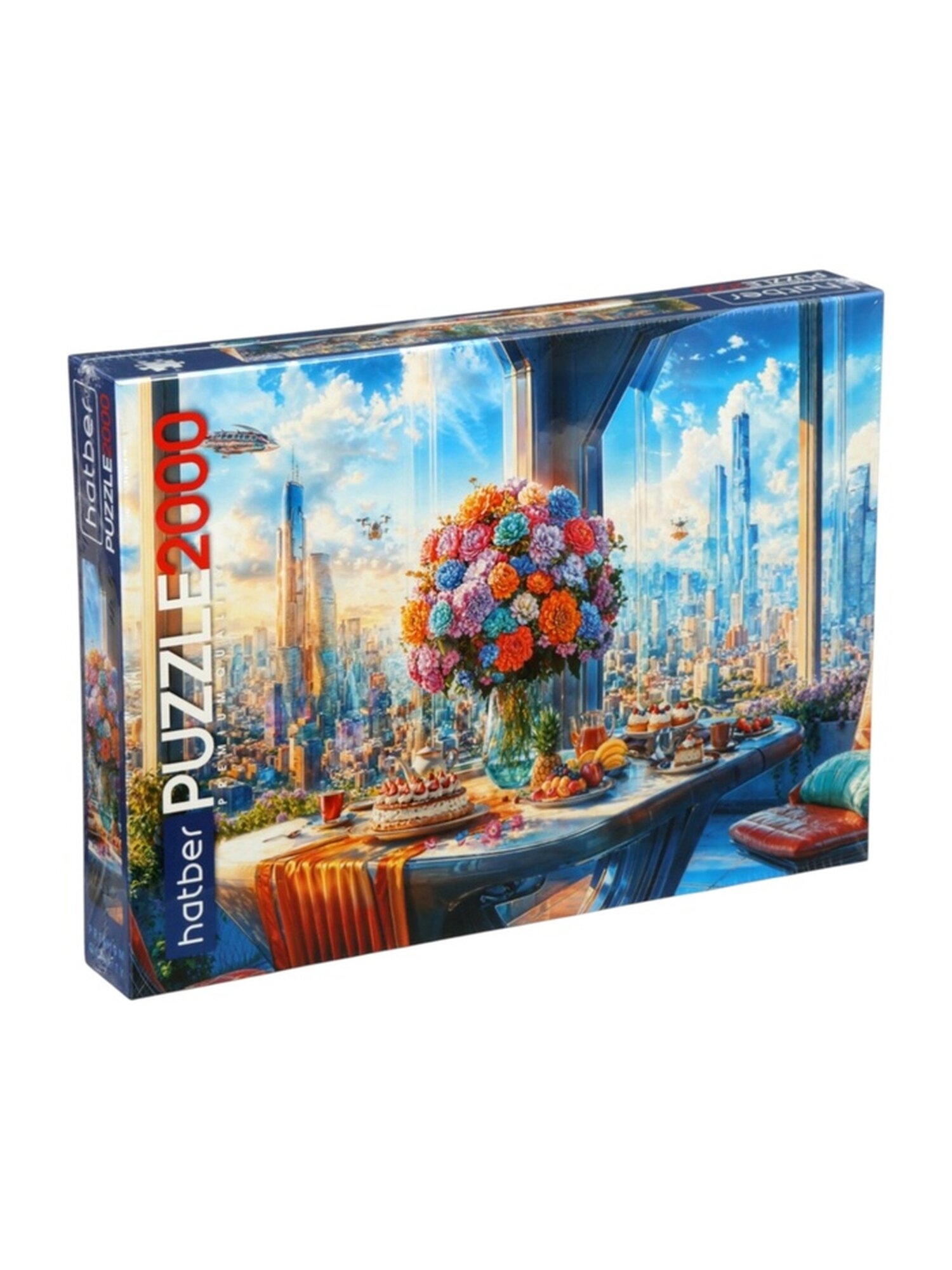 Пазл Hatber «Окно в будущее», для девочек, 2000 деталей, картон, 98x68 см
