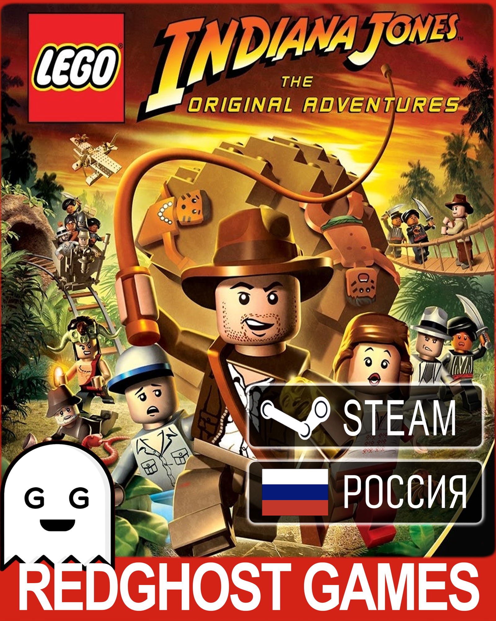 Игра LEGO Indiana Jones: The Original Adventures цифровой код для PC(ПК), Английский язык. Steam подарок Россия