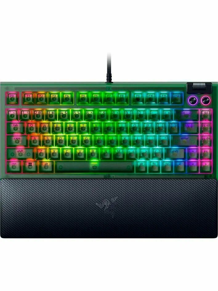 RZ03-05003300-R3M1 / Игровая клавиатура Razer BlackWidow V4 75% - Phantom Green Ed
