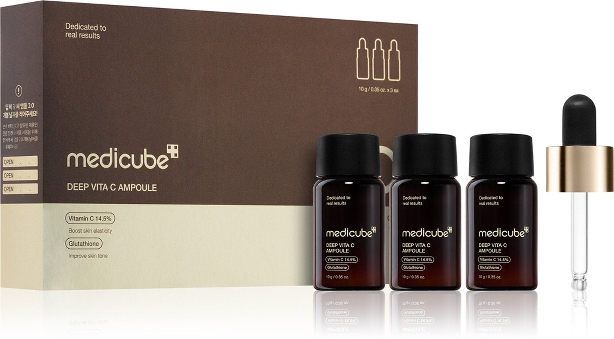 Medicube ампулы для выравнивания тона кожи Deep Vita C Ampoule 2.0. 3*10 г