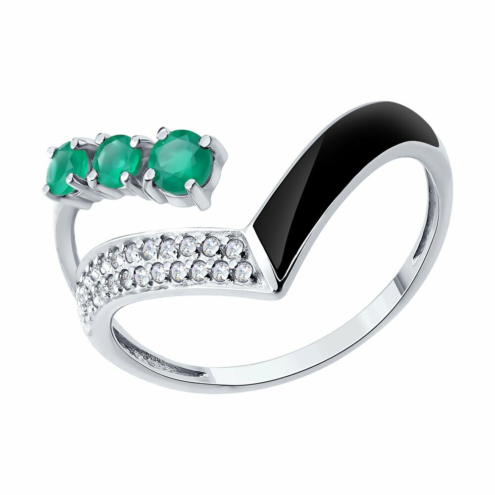 Кольцо, белое золото, 585 проба