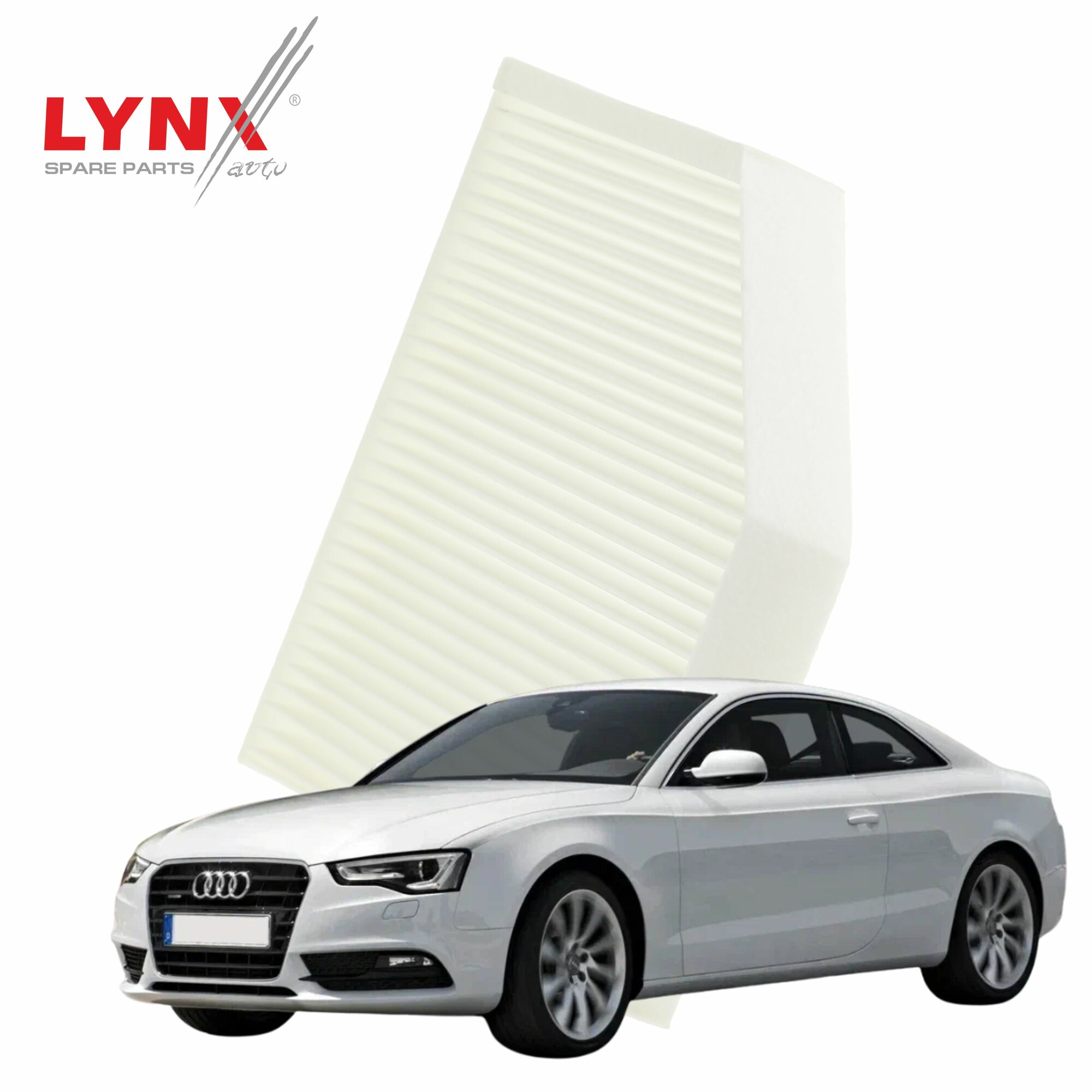 Фильтр салонный Audi A5 (1) / Ауди А5 2007 2008 2009 2010 2011 2012 2013 2014 2015 2016 / 1шт LYNXauto