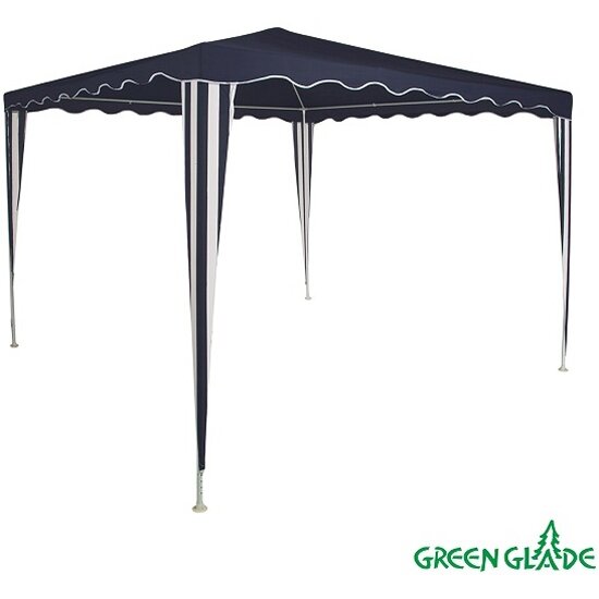 Тент садовый Green Glade без боковых стенок 9 кв. м синий 1032