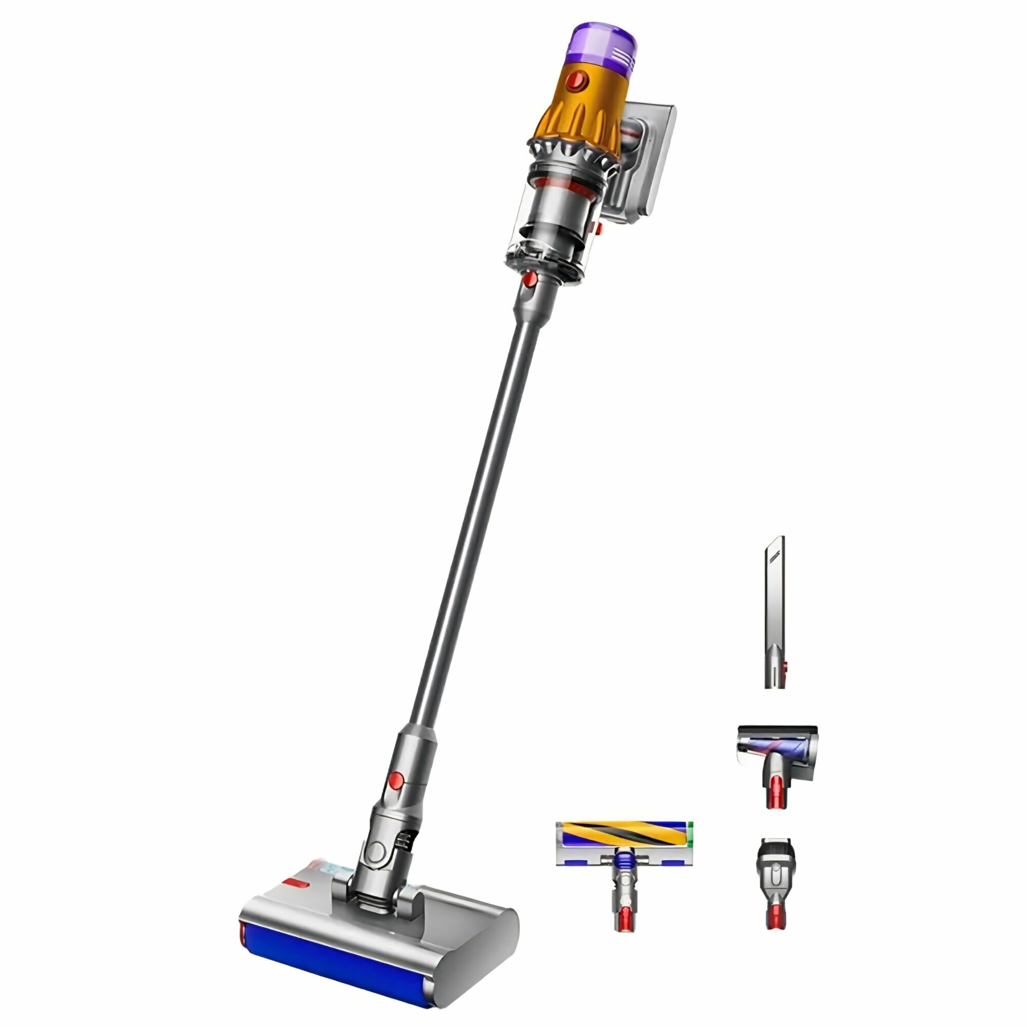 Пылесос Dyson V12s Detect Slim Submarine (SV46), Yellow/Nickel (Жёлтый/Никель)