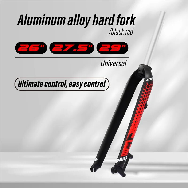 LUTU Mtb вилки алюминиевые черные Black Red