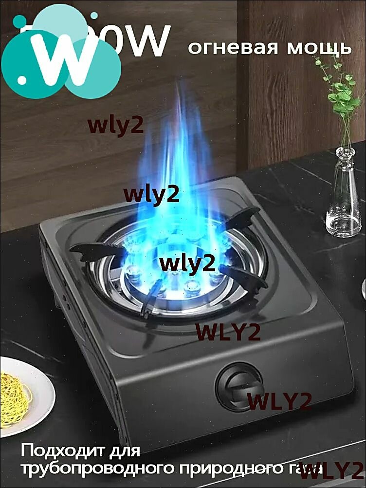 Газовая настольная плита Газовая плита - 12.29, черный матовый